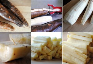 Baked Yuca Fries with Sweet and Spicy Peanut Sauces – My Life Runs on Food